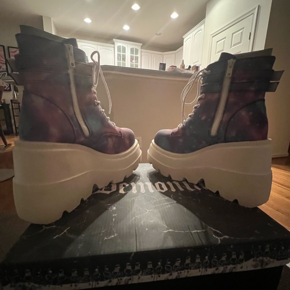Demonia | Shoes | New Demonia X Ihr Super Stacked Purple Galaxy ...